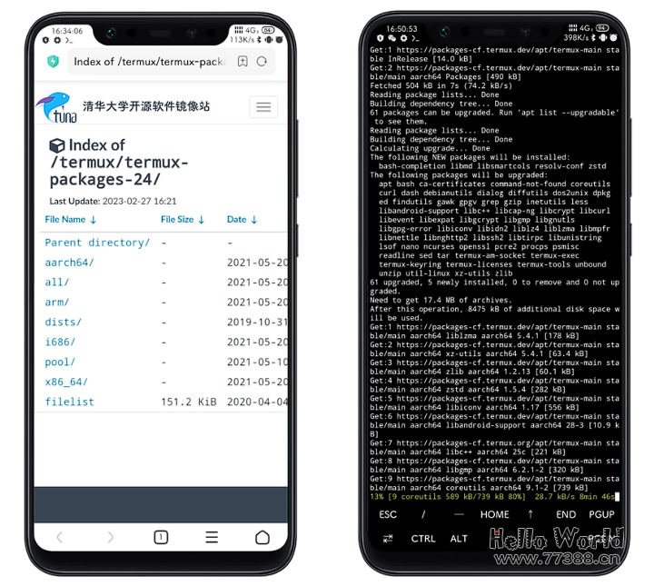 安卓手机安装Termux——搭建移动服务器 - Hello World
