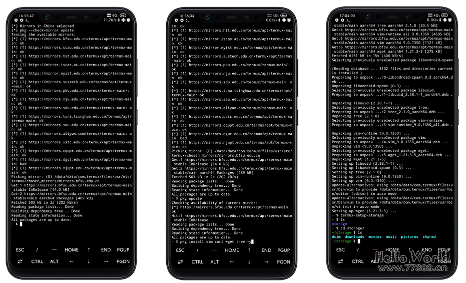 安卓手机安装Termux——搭建移动服务器 - Hello World