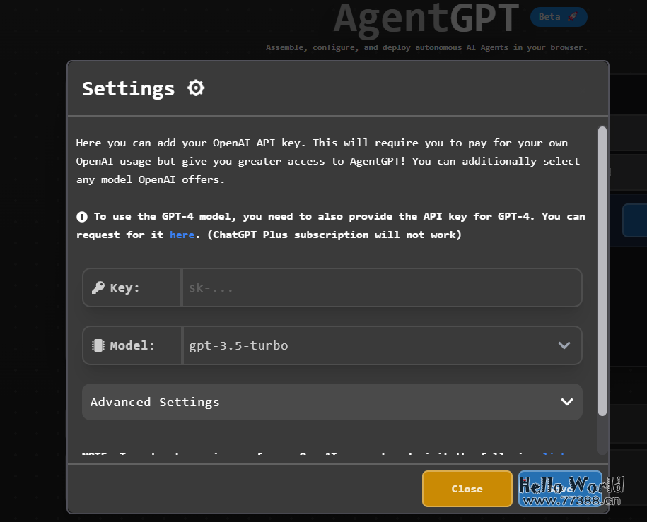 AgentGPT注册使用教程 - Hello World